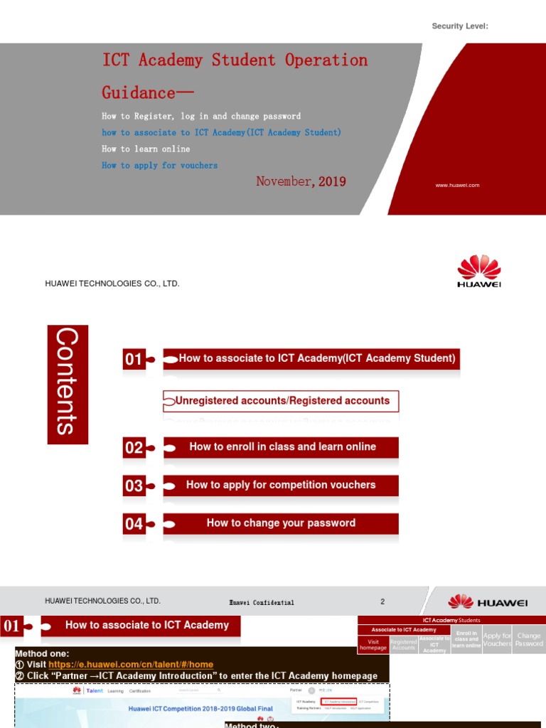 ICT Academy Student Operation Guidance-1.2 | PDF | Educational ...