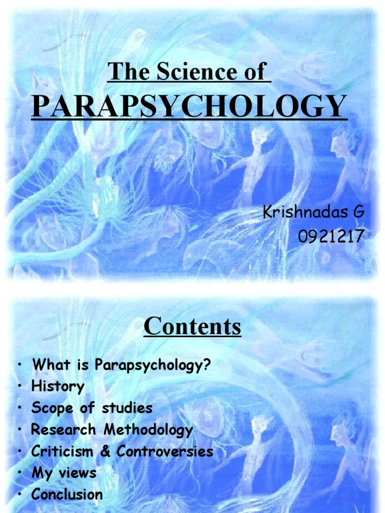 The Science Of: Parapsychology | PDF