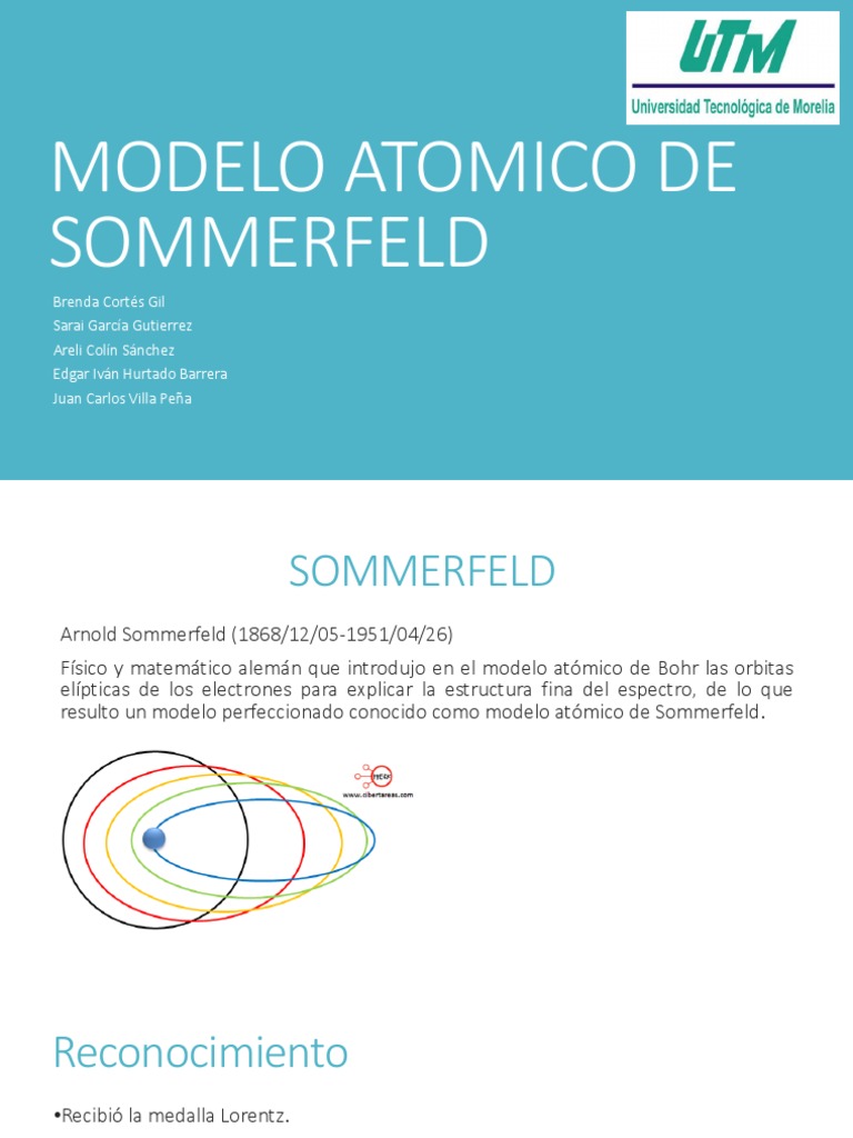Modelo Atómico de Sommerfeld: Aportes y Postulados | PDF | Arte
