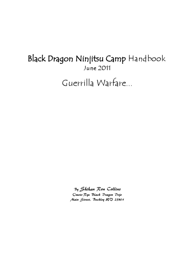 BDN Guerrilla Camp Handbook | PDF | Company (Military Unit) | Corporal