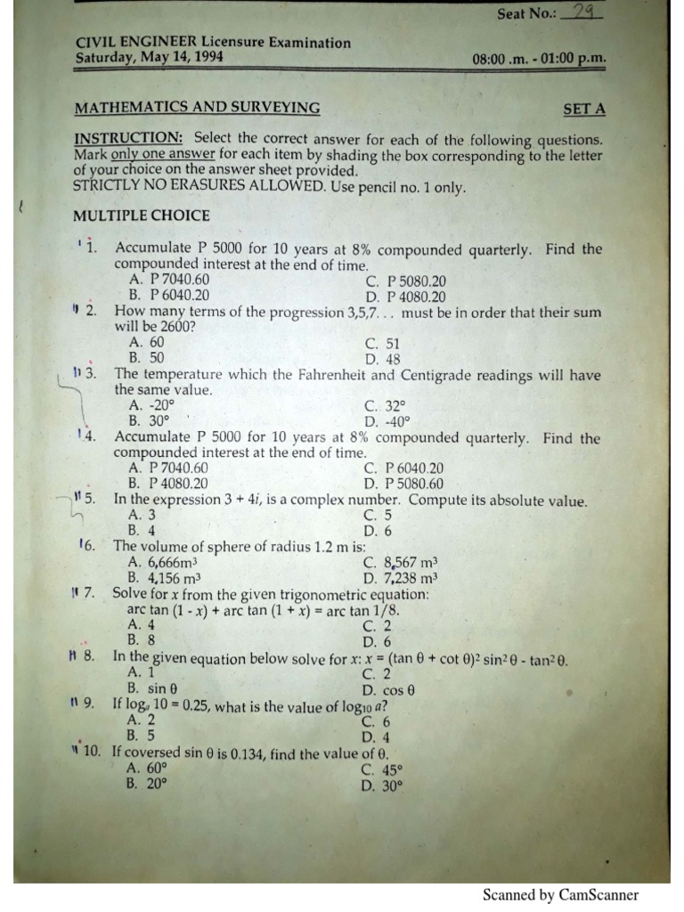 CE Reference Volume 1 (Math, Surveying, Etc.) PDF | PDF