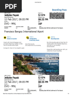 Philippine Airlines Sample Ticket | PDF | Airlines | Transport