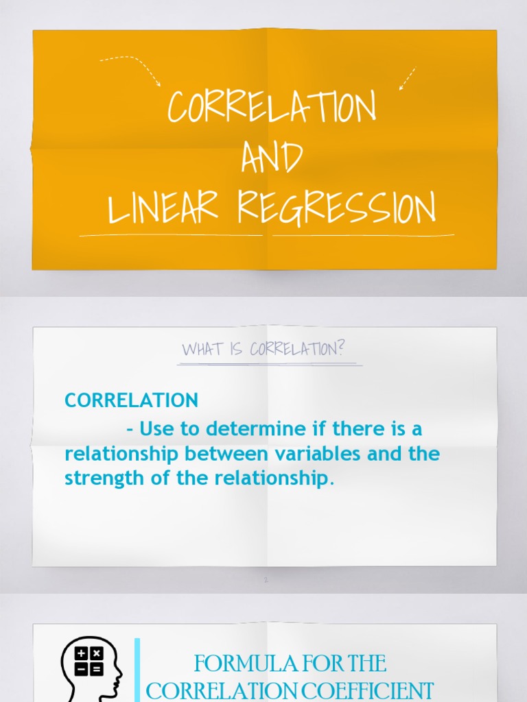 Correlation and Linear Regression | PDF | Correlation And Dependence ...