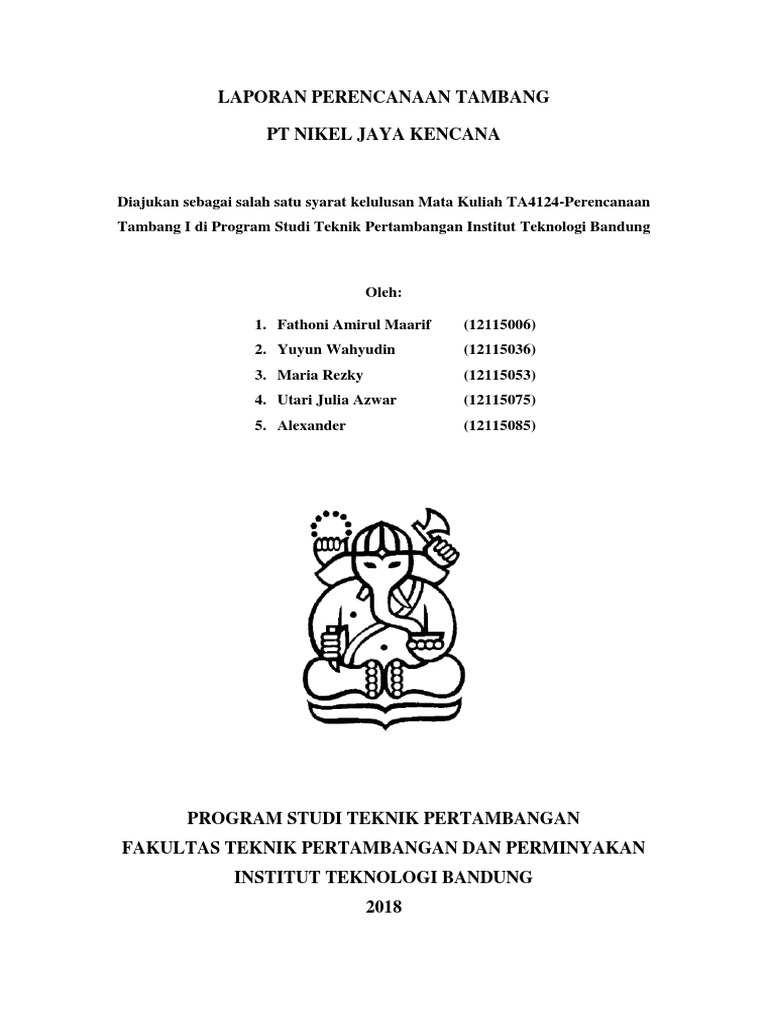 Laporan Perencanaan Tambang Nikel | PDF