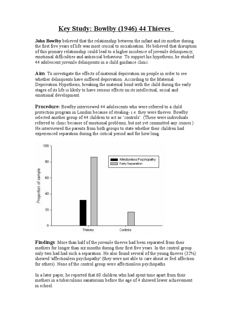 44 Thieves | PDF | Attachment Theory | Psychopathy
