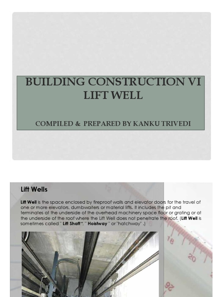 Lift Well | Download Free PDF | Elevator | Door