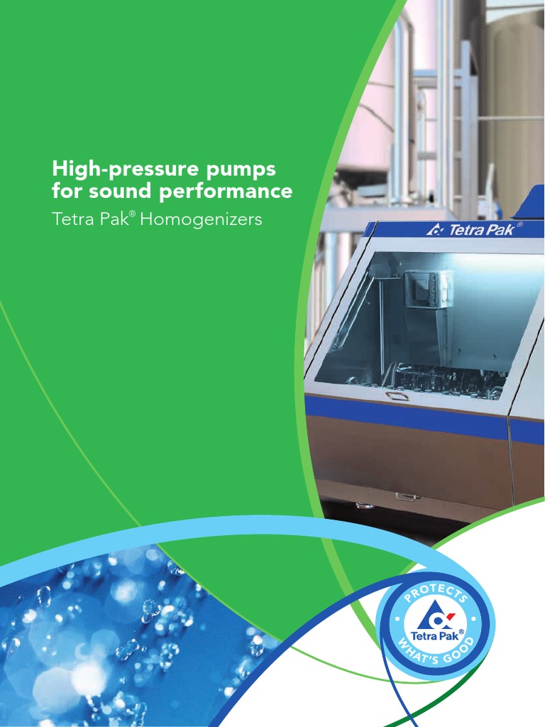 Tetra Pak Homogenizers Highpressurepumps BR 36265 Low | PDF | Pump | Valve