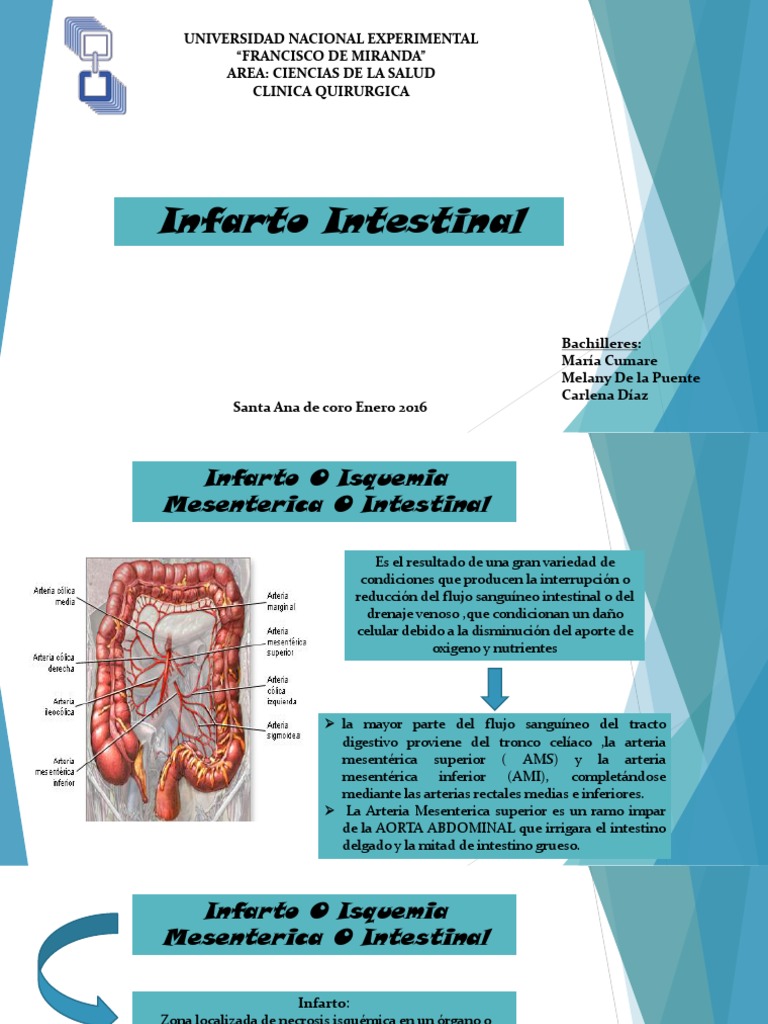 Infarto Intestinal!!! | PDF | Isquemia | Embolia