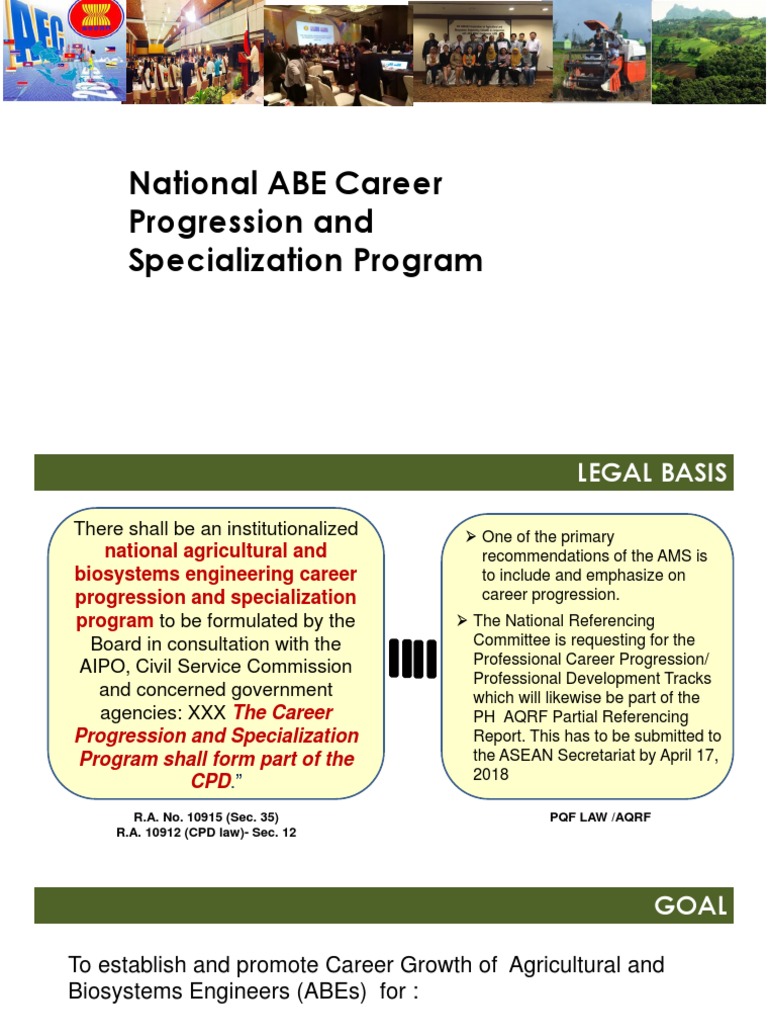 Abe Career Progression and Specialization | PDF | Agriculture ...