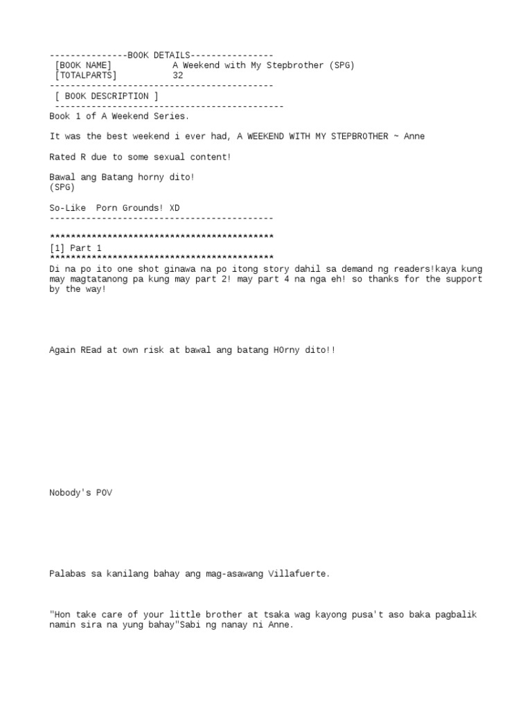 A Weekend With My Stepbrother Spg 4011651 Pdf