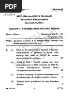 MCS 014 PDF | PDF | System | Information Science