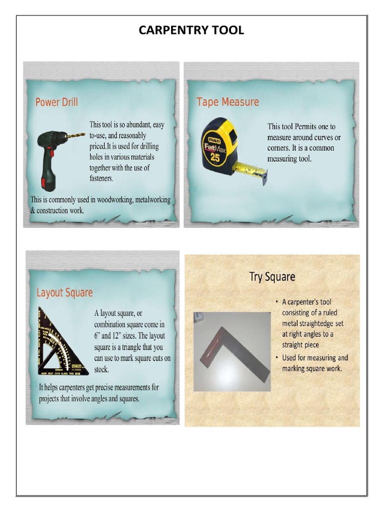 Carpentry Tool | PDF