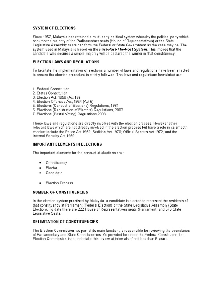 Election Process | PDF | Postal Voting | Polling Place