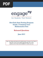 2025 NY Grade 7 Math Test Released Questions | PDF