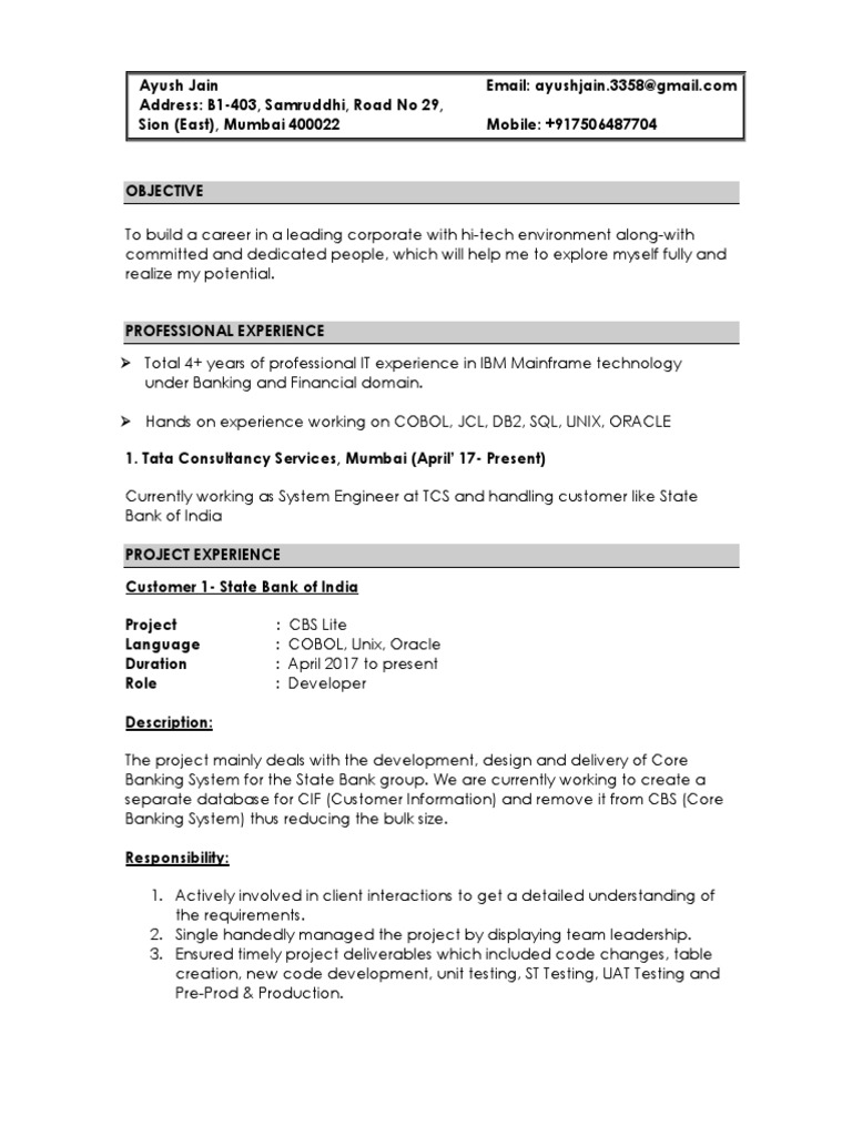 Ayush Jain Resume | PDF | Databases | Computer Data