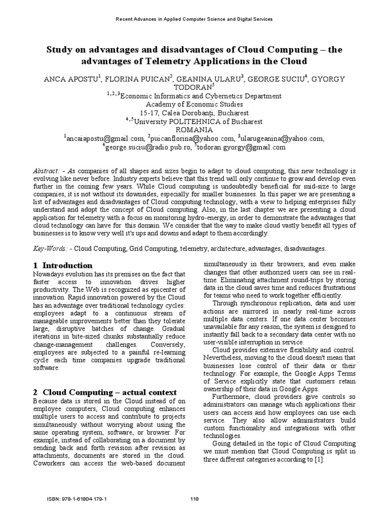 Cloud Computing | PDF | Apache Hadoop | Cloud Computing