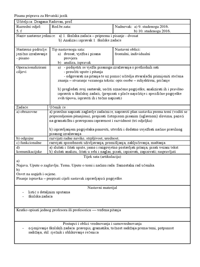 Skolska Zadaca 5. F 0 | PDF