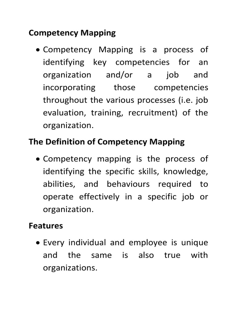 4th Competency Mapping (Final) | PDF | Competence (Human Resources ...