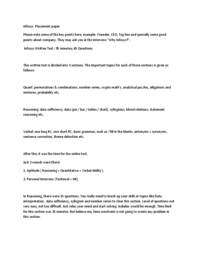 Infosys Placement Paper Pdf Constructor Object Oriented Programming Programming