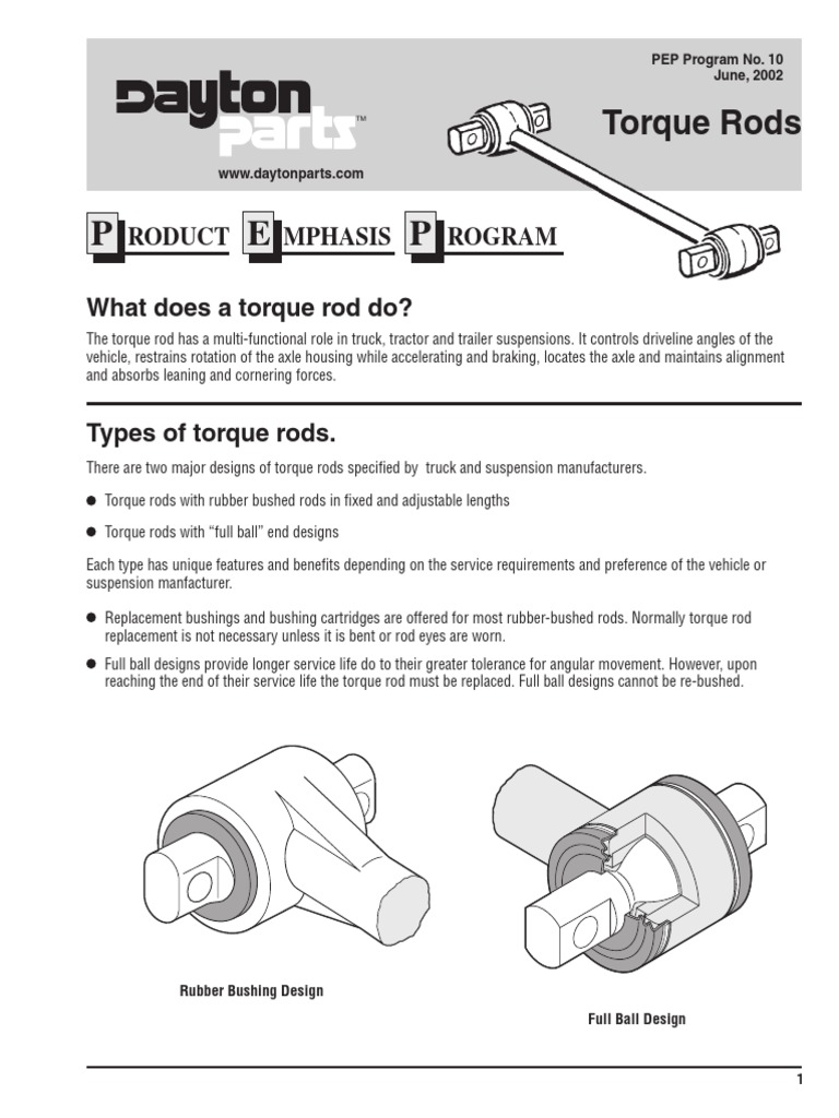 Torque Rods | PDF | Axle | Machines
