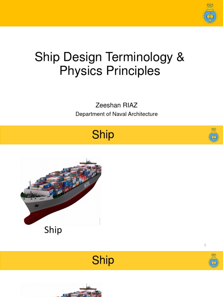 Basic Ship Terminologies | PDF | Buoyancy | Ships