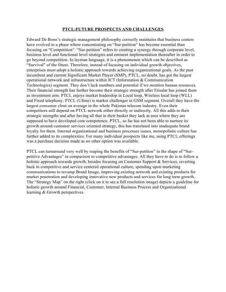 PTCL | PDF | Strategic Management | Business