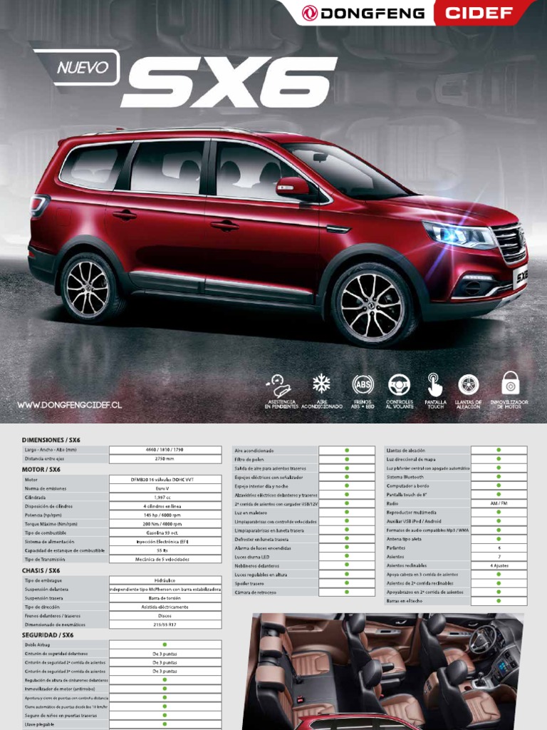 FICHA Dongfeng SX6 | PDF