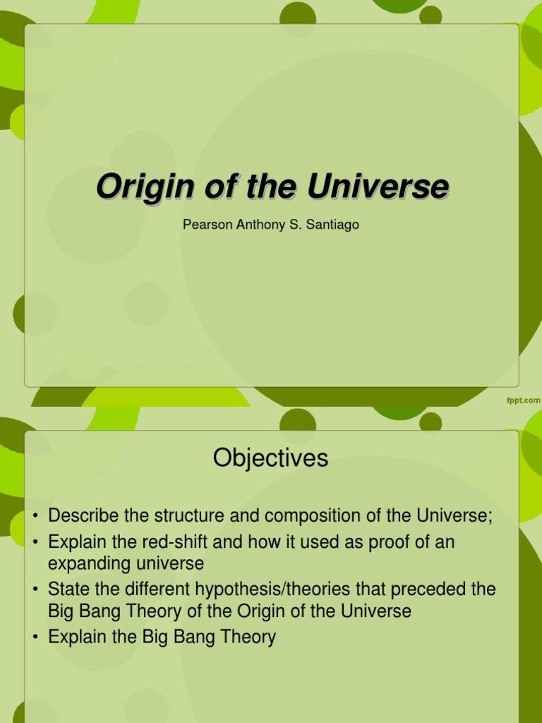 Theories on the Origin of the Universe | PDF | Big Bang | Universe