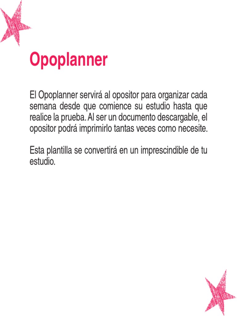 Opoplanner | PDF