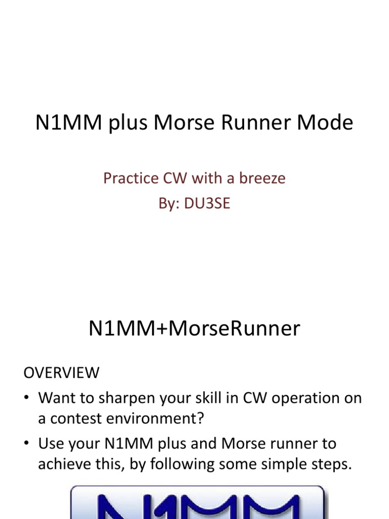 N1mm+morse Runner | PDF | Databases | Computing Platforms