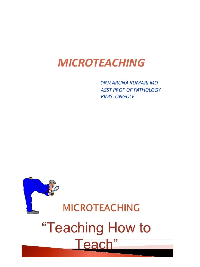 Microteaching | PDF | Reinforcement | Teachers