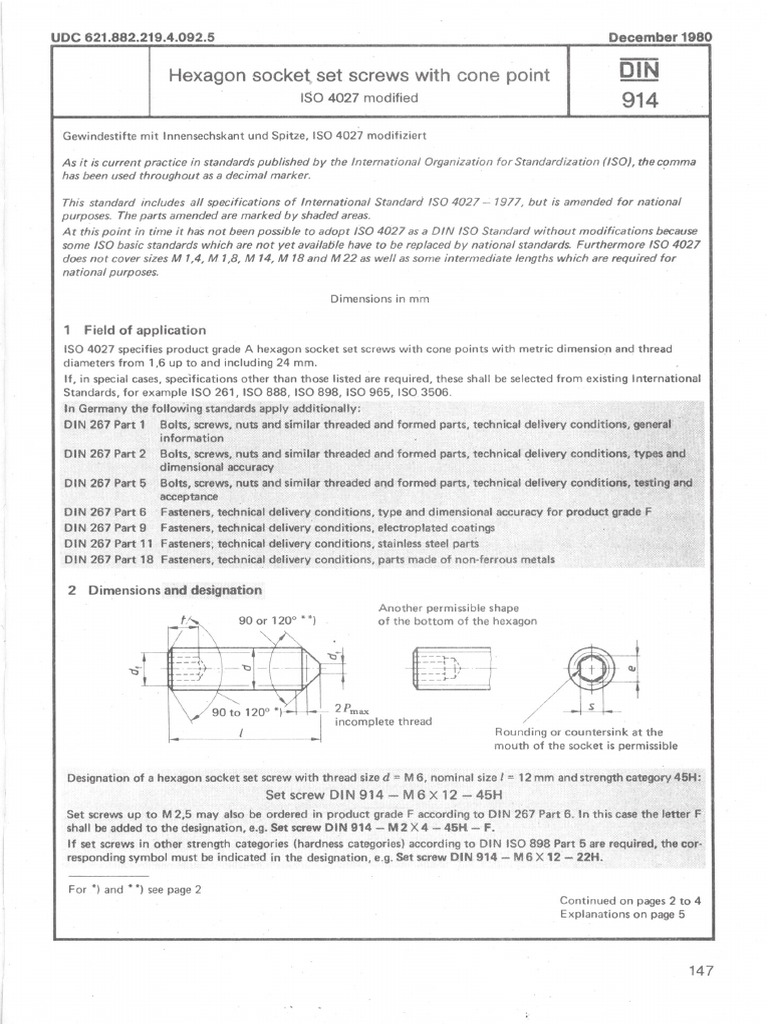 Din 914 PDF | PDF