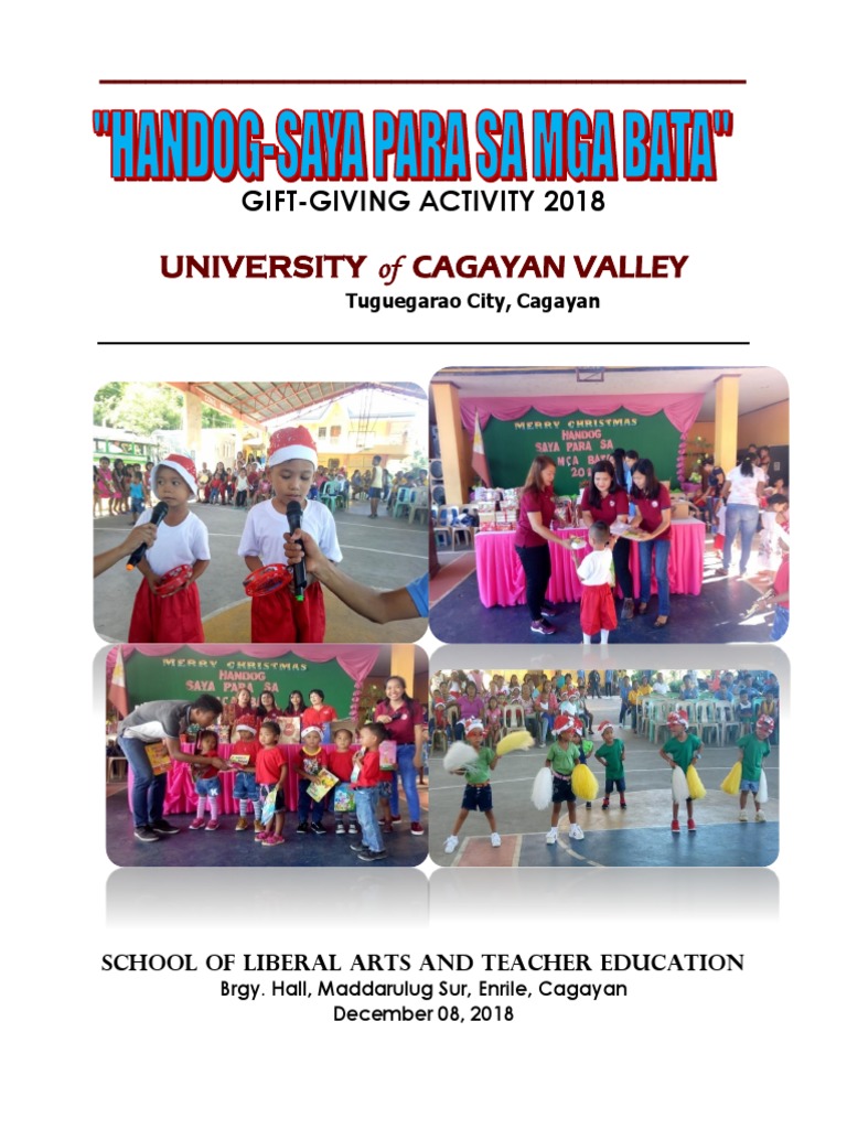 Narrative Report Gift Giving 2018 | PDF | Psychological Concepts ...