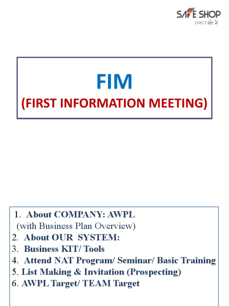 FIM | PDF | Business | Communication