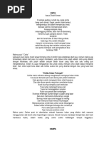 Teks Puisi - Aku - Karya Chairil Anwar Dan Maknanya | PDF