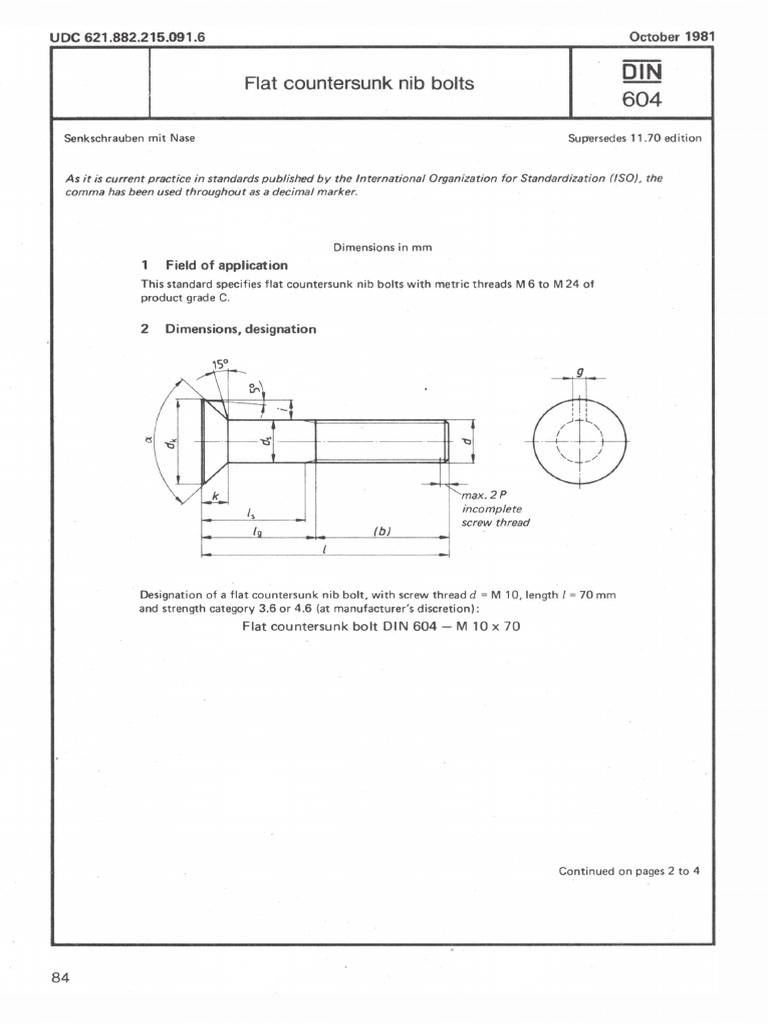 Din 604 PDF | PDF