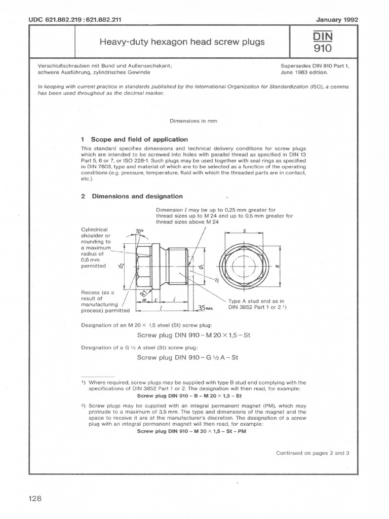 Din 910 PDF | PDF