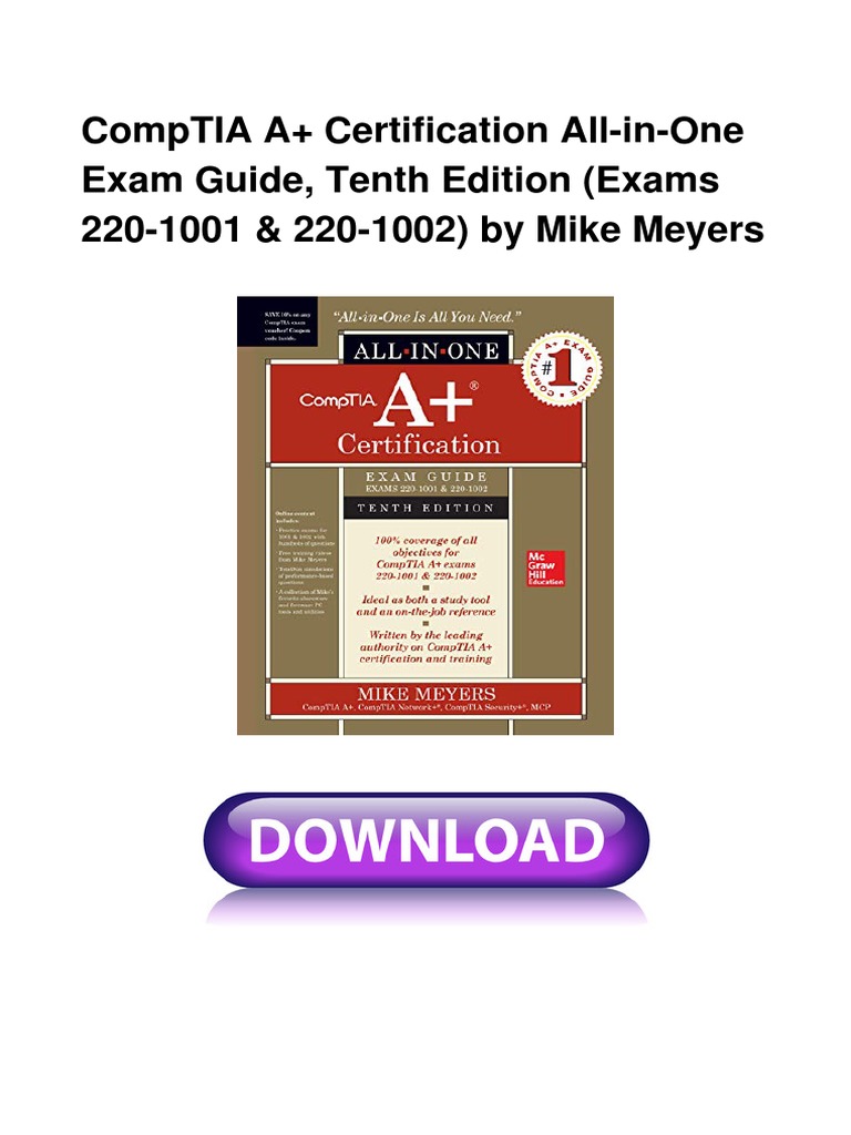 A Comprehensive Guide to Passing the CompTIA A+ Certification Exams 220 ...