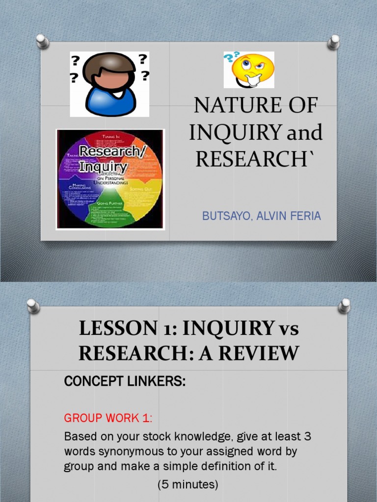 Inquiry and Research: Key Concepts | PDF | Quantitative Research | Inquiry