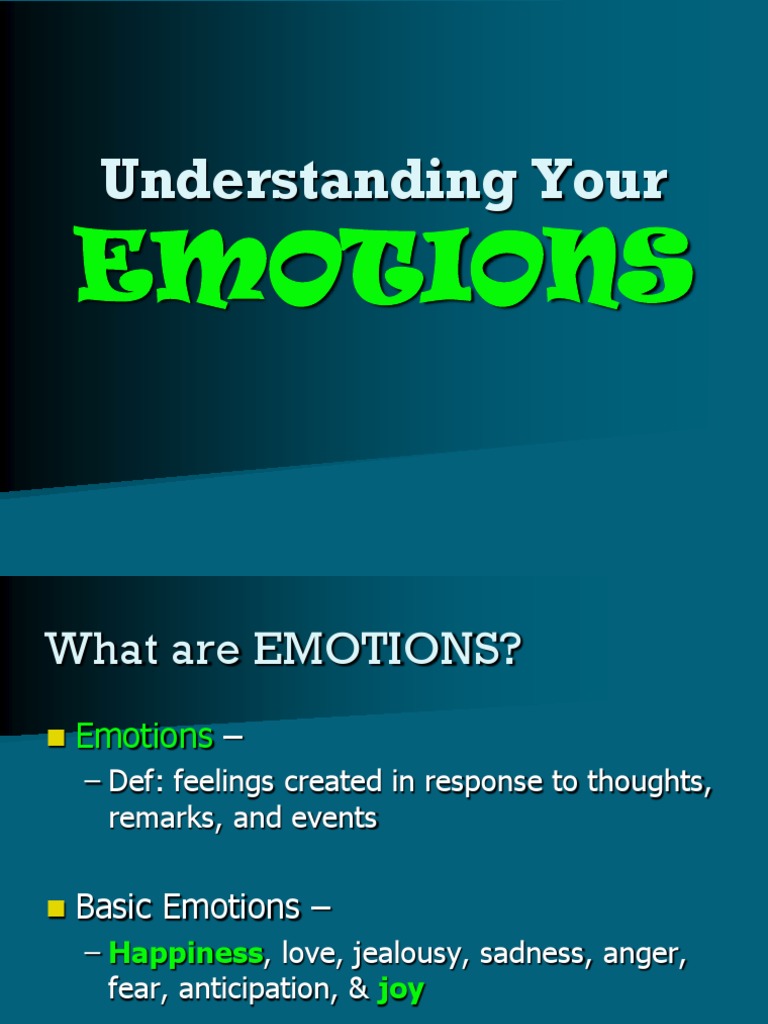 Understanding and Expressing Emotions | PDF | Anger | Emotions