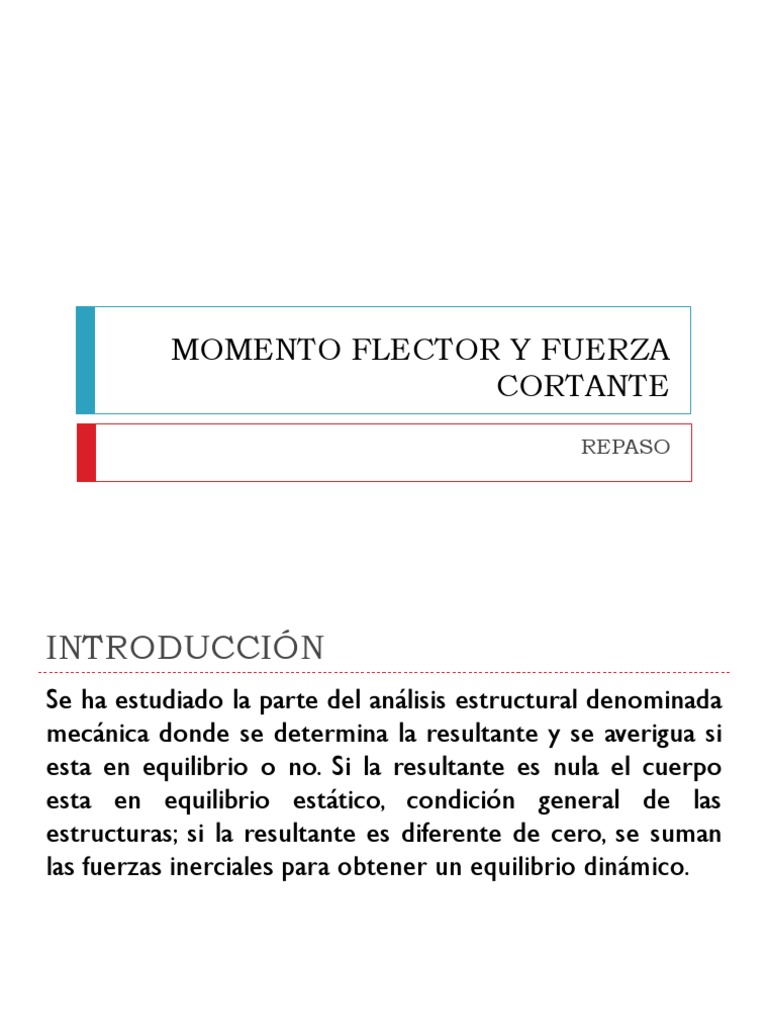 Diagramas de Momento Flector | PDF | Ingeniería mecánica | Física