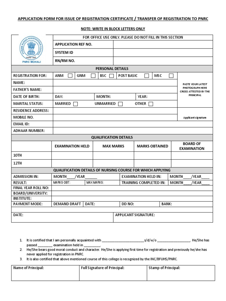 Registration Form PDF | PDF | Document | Identity Document