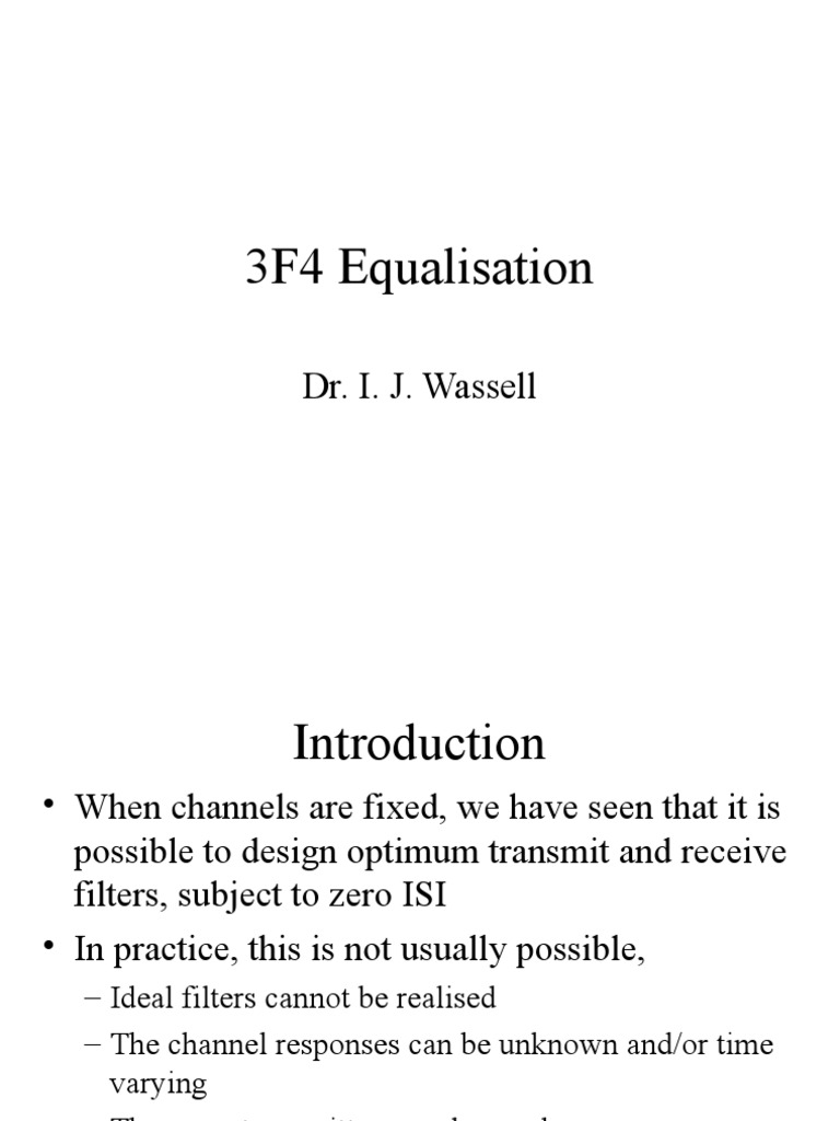 E 5 Eq | PDF | Equalization (Audio) | Signal Processing