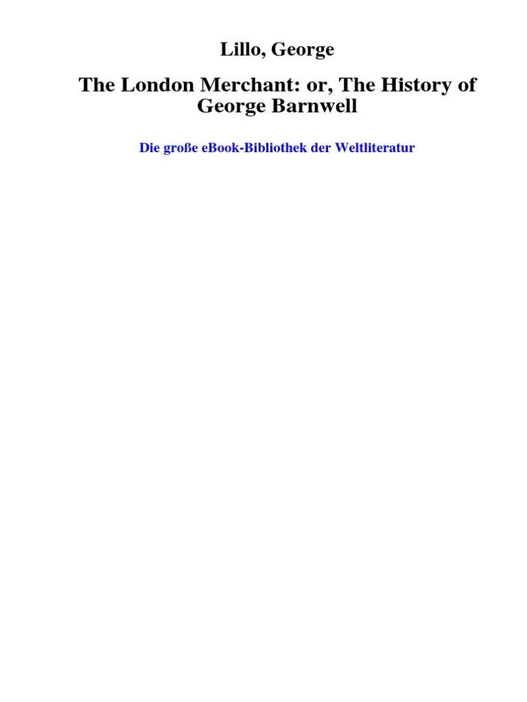 18th Century Tragedy for All | PDF