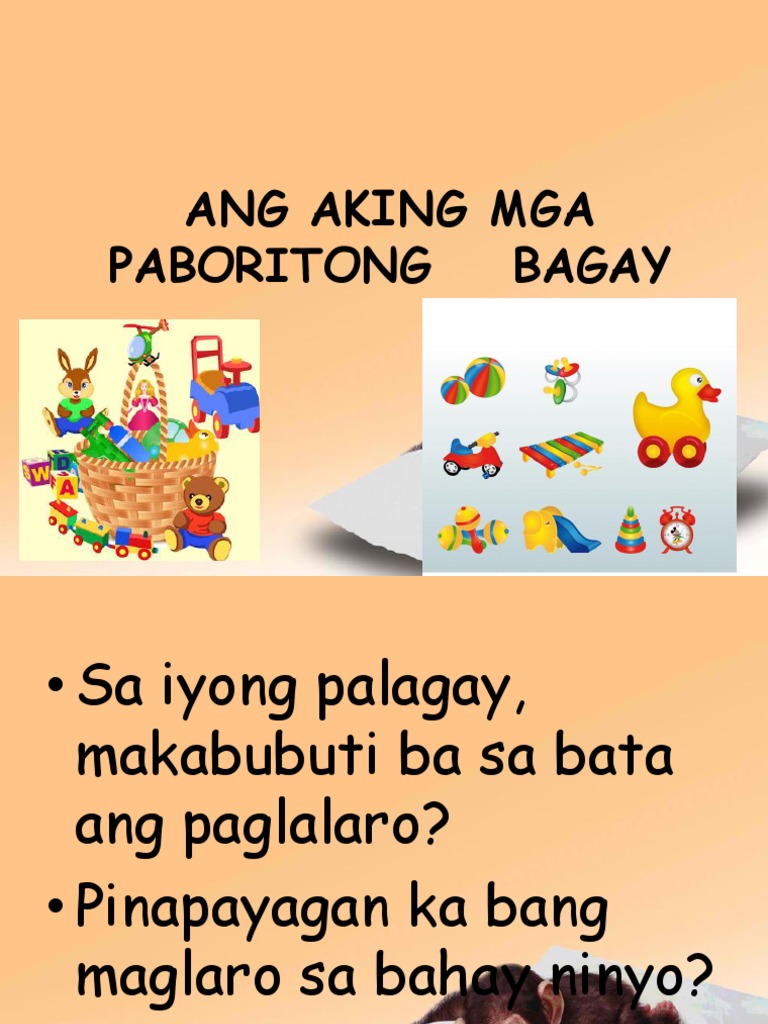 ANG AKING MGA PABORITONG BAGAY - Ap | PDF