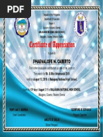 Certificate INTRAMS | PDF
