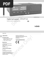 VDO Tachograph Fault Codes Guide | PDF | Computers