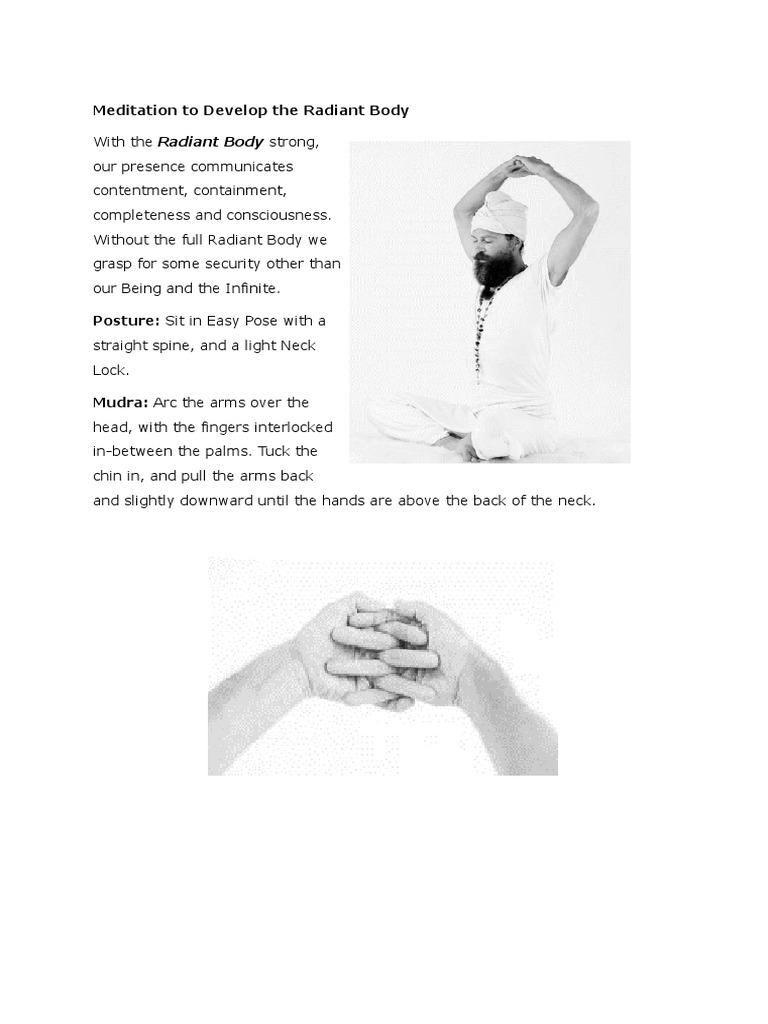 Meditation To Develop The Radiant Body | PDF | Mantra | Chakra