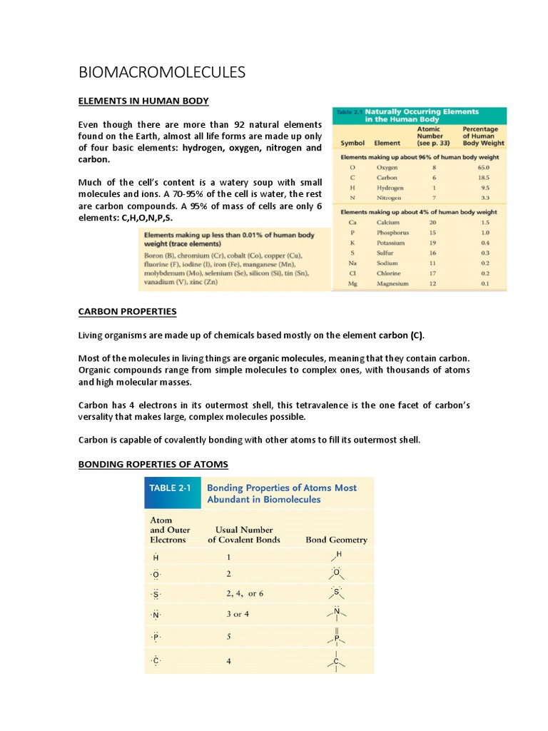 BIOMACROMOLECULES | PDF | Endoplasmic Reticulum | Cell (Biology)