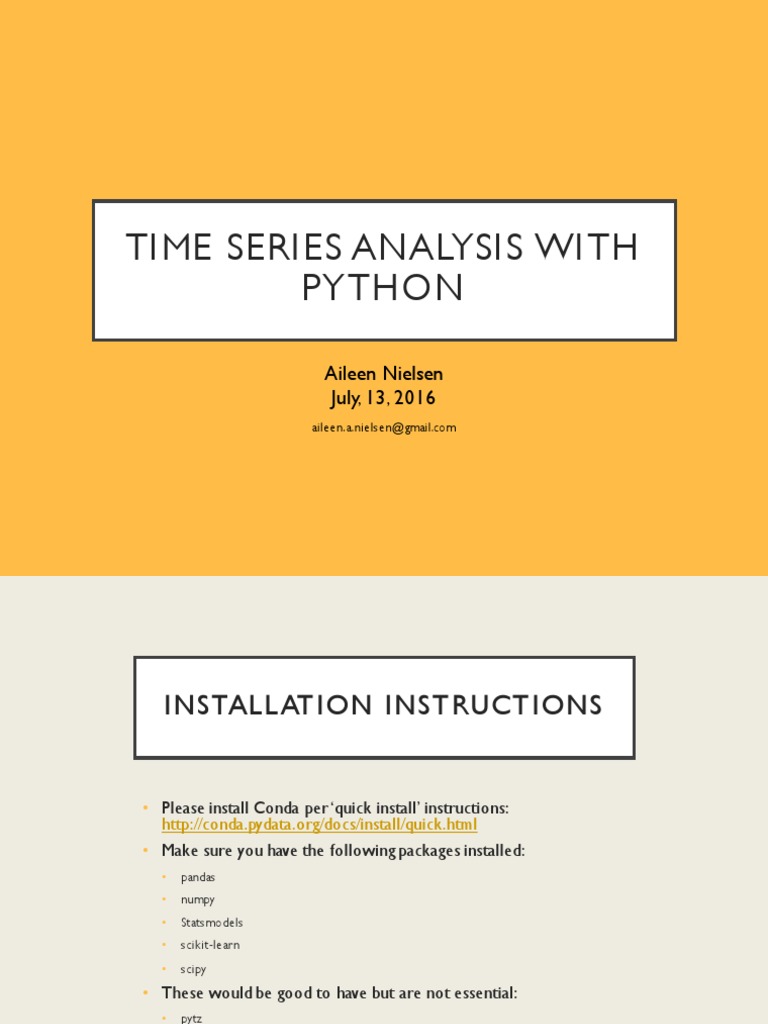 Time Series Analysis With Python | PDF | Autoregressive Model ...